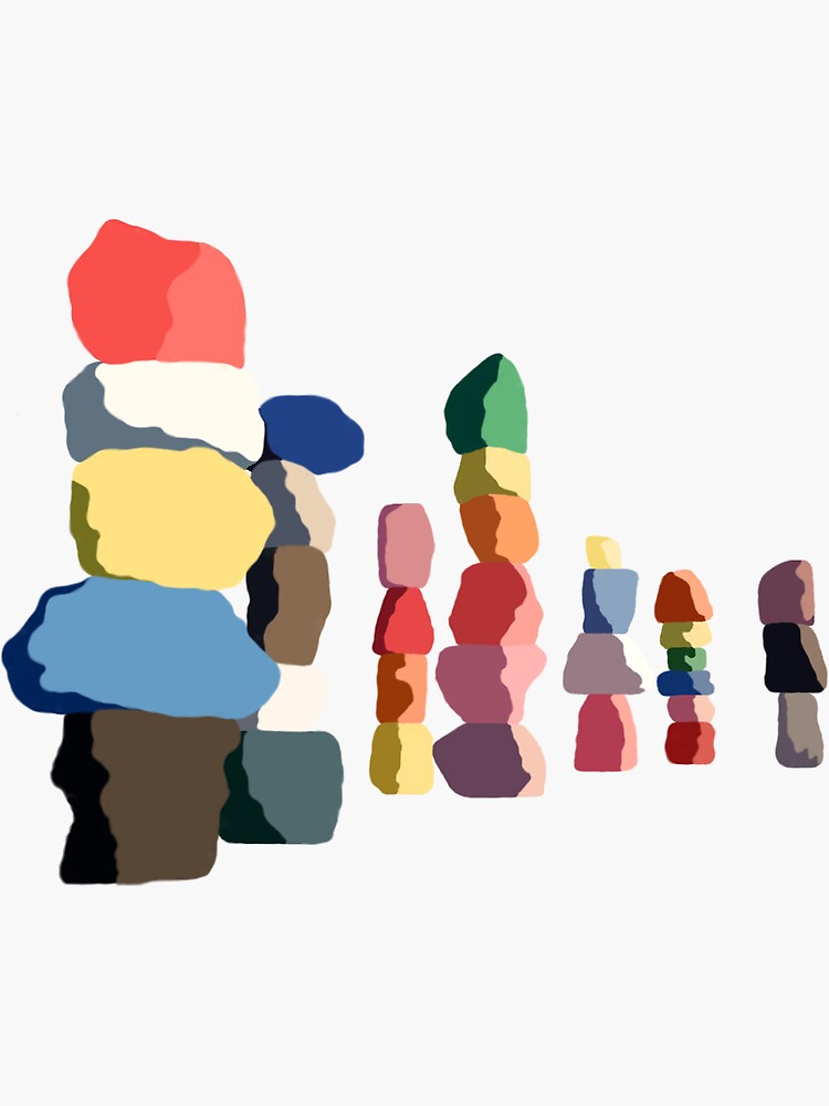 "Seven Magic Mountains" Sticker for Sale by mpetersen18 | Redbubble