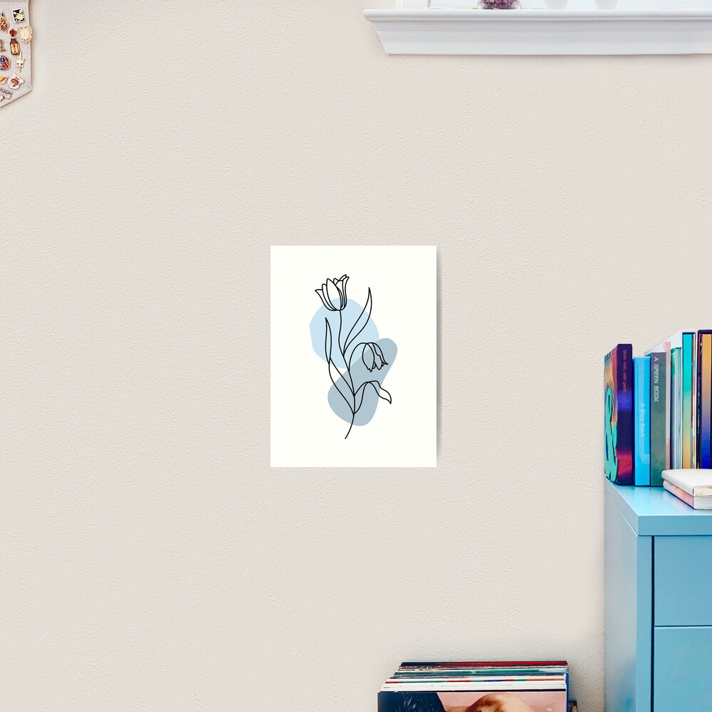 "MINIMALISTIC TULIP ILLUSTRATION" Poster for Sale by artbynikav | Redbubble