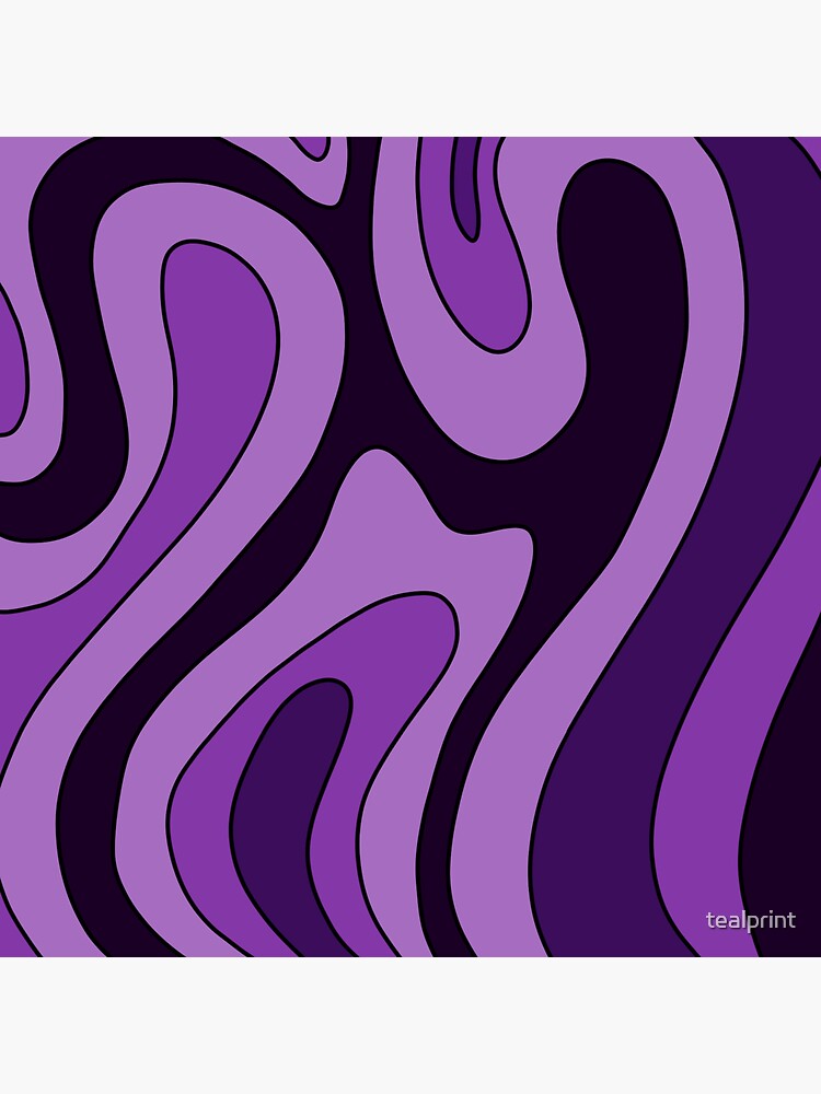 "Purple Goop" Sticker by tealprint | Redbubble