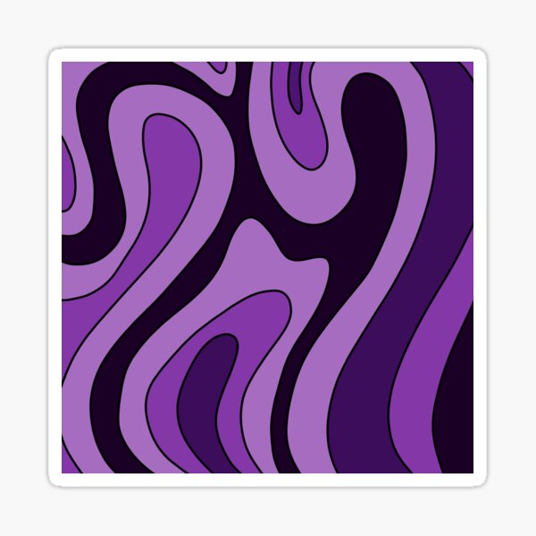 "Purple Goop" Sticker by tealprint | Redbubble