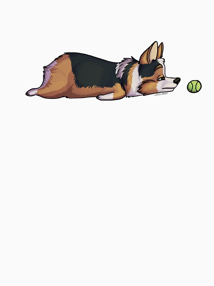 "Lazy Sploot Redhead Tricolor Corgi" T-shirt for Sale by stefidelly ...