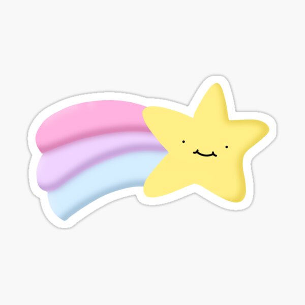 "Shooting star" Sticker for Sale by ZuzikinDesigns | Redbubble