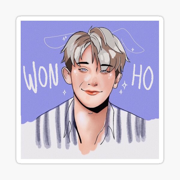 "Wonho Bunny" Sticker for Sale by Holaitsdeer | Redbubble