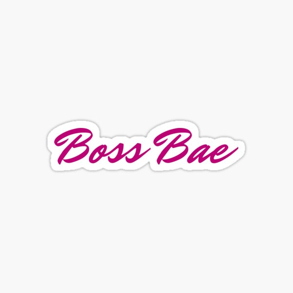 " Boss Bae" Sticker by FourNuns | Redbubble