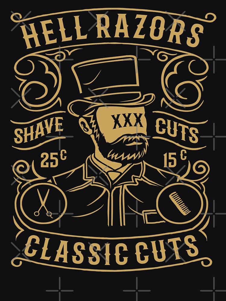 "Hell Razors Classic Cuts" T-shirt for Sale by Sinfamous | Redbubble ...