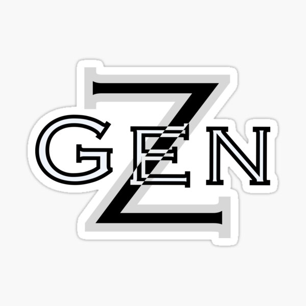 "Gen Z Logo" Sticker for Sale by GenZsthetic | Redbubble