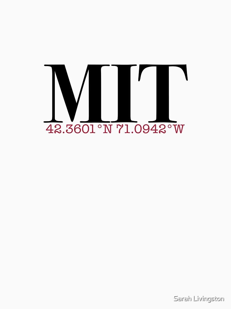 "MIT coordinates 3" T-shirt for Sale by essareelle | Redbubble ...