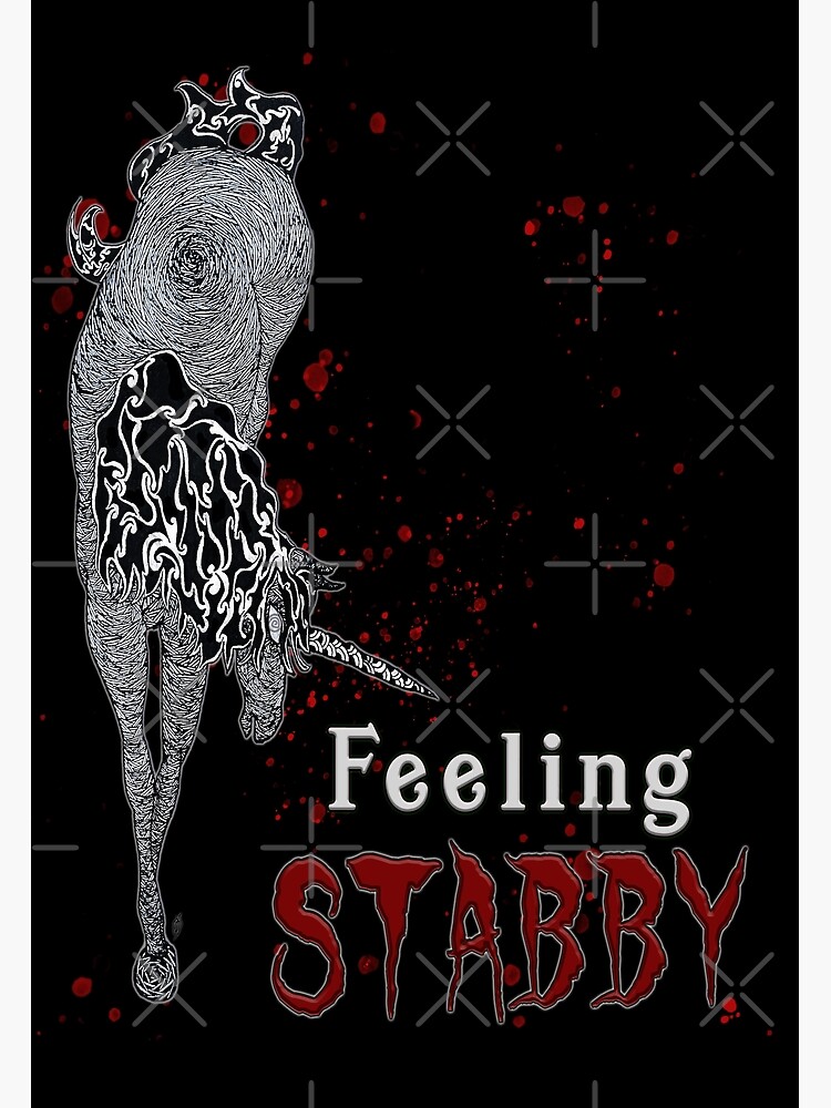 "Feeling Stabby | Stabby Unicorn | Goth Horror Dark Humor TM11" Poster ...