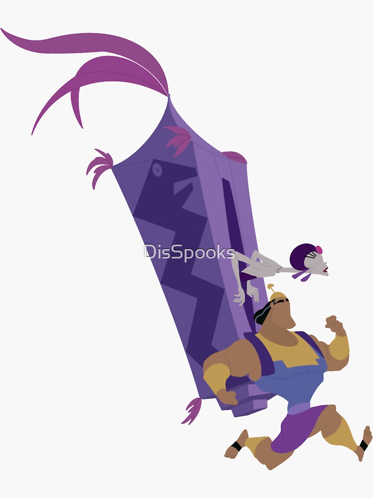 "Minimalist Kronk and Yzma" Sticker for Sale by DisSpooks | Redbubble