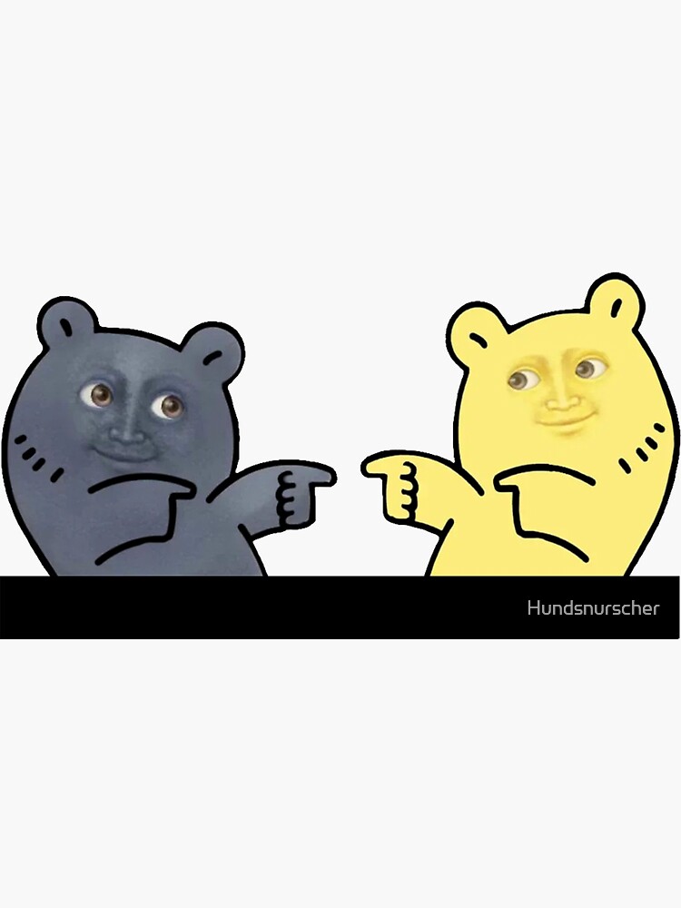 "Moon bears" Sticker for Sale by Hundsnurscher | Redbubble