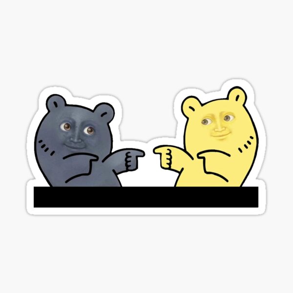 "Moon bears" Sticker for Sale by Hundsnurscher | Redbubble