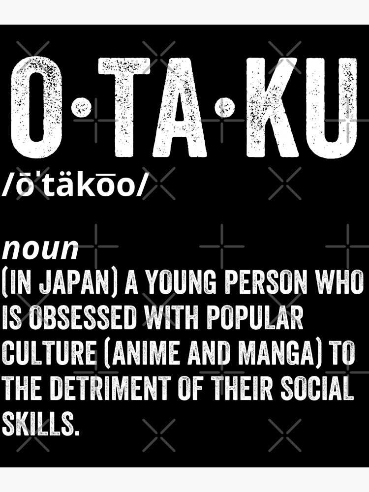 "Anime Merch - Otaku Funny Dictionary Definition" Poster for Sale by ...