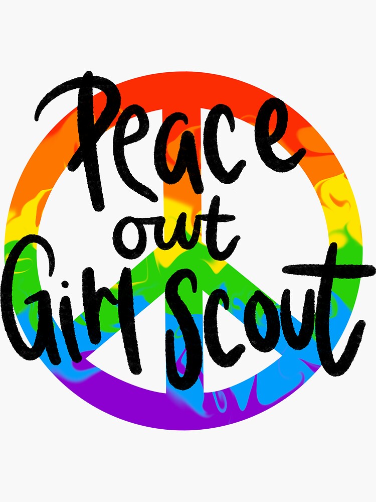 "Peace out sticker" Sticker by BrennaG42 | Redbubble