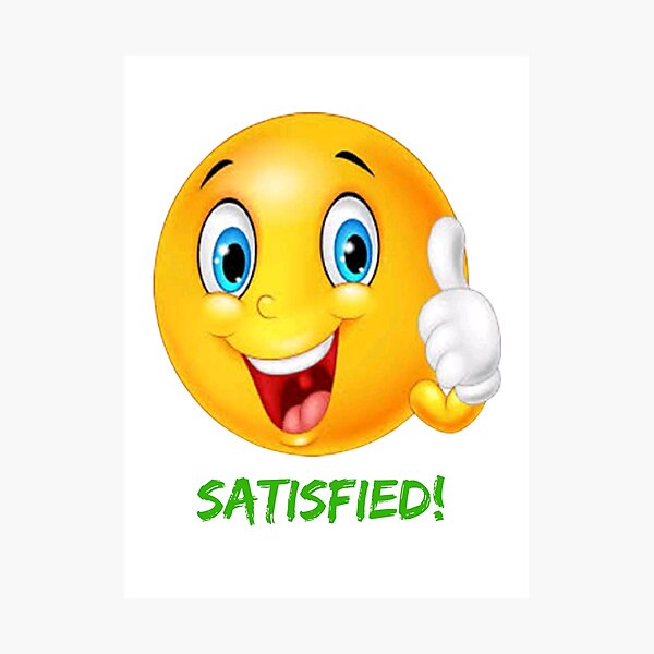 Impression photo « T-shirt amusant émoticône satisfait », par vayem15 ...