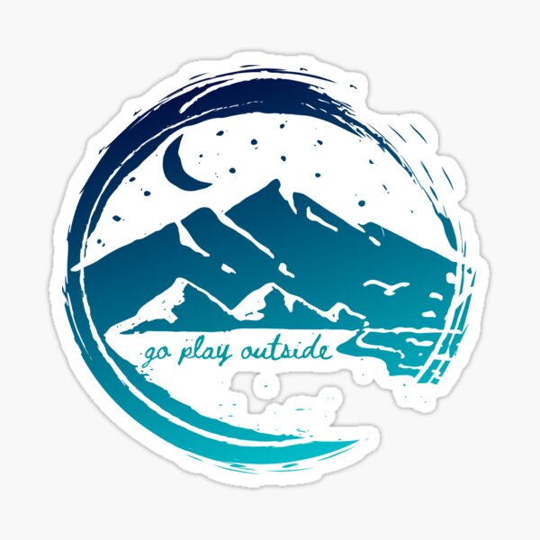 "Go play outside again, okanagan " Sticker for Sale by Crushonnature ...
