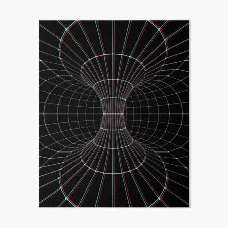 "Optical Illusion Abstract Op Art Wireframe (Black/White)" Art Board ...