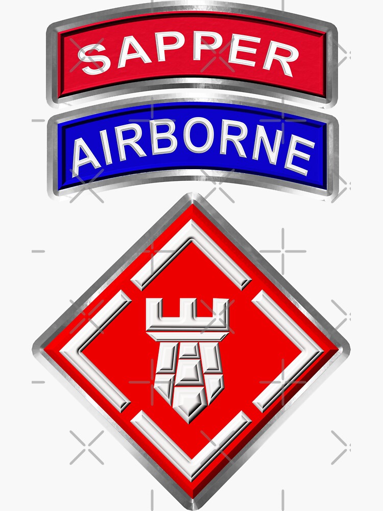 "20th Engineer Brigade-Airborne Sapper " Sticker for Sale by ...