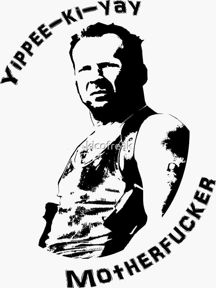 "Die Hard" Sticker for Sale by kicofreak | Redbubble