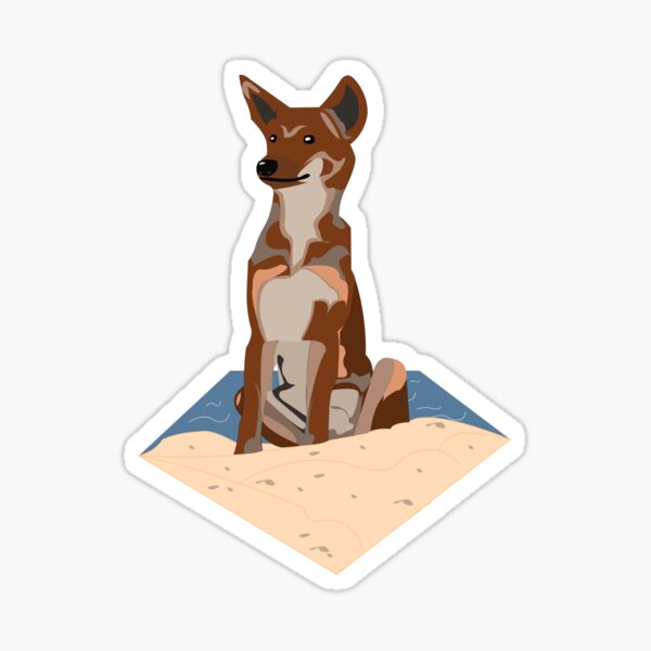 "Dingo - Fraser Island" Sticker for Sale by CreatorCoz | Redbubble