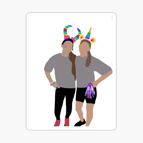 "KV AND EV" Sticker for Sale by heyyyitskayyy | Redbubble