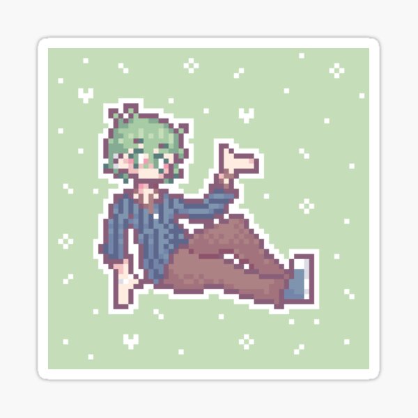 "Pixel Rantaro Amami" Sticker for Sale by abitofkake | Redbubble