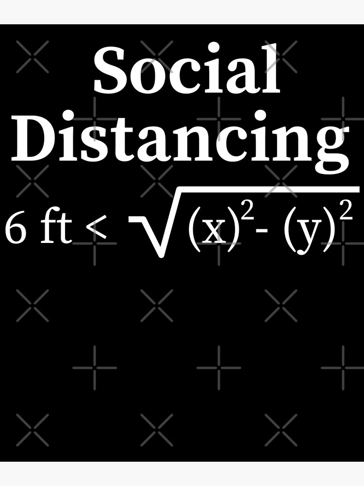"Social Distancing Distance Math Equation Formula Teacher Classroom ...