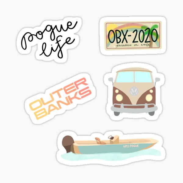 "Outer Banks Design Pack" Sticker by jekel1hr | Redbubble