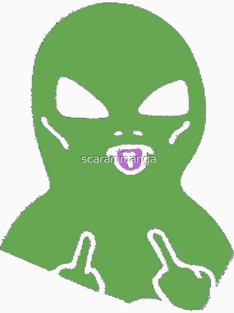 "Middle Finger Alien " Sticker for Sale by scarammanga | Redbubble