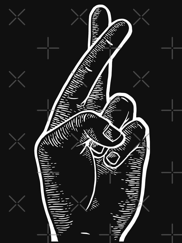 "Good luck - Fingers Crossed" T-shirt by Tannumoni | Redbubble