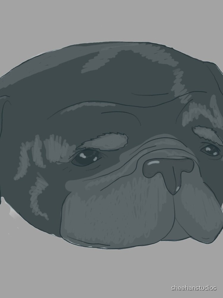 "Edgar - Pewdiepie Dog - Senior Pug Artwork" iPhone Case for Sale by ...