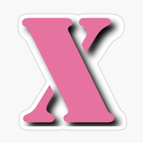 "Letter X" Sticker for Sale by A K GUPTA | Redbubble