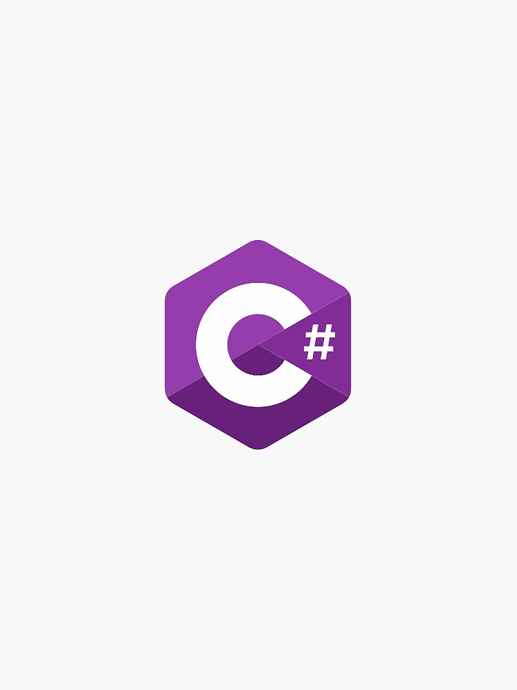 "c# logo programming language" Sticker for Sale by BunMrKitty | Redbubble