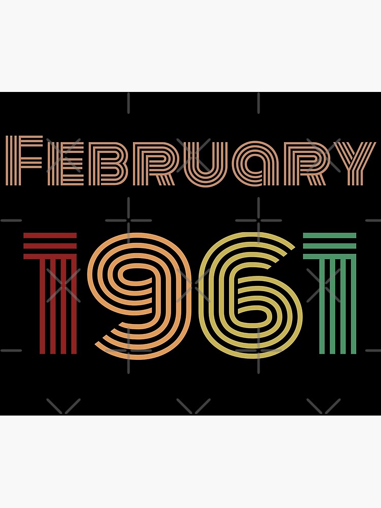 "February 1961 Design, Happy 60th Birthday." Poster for Sale by ...