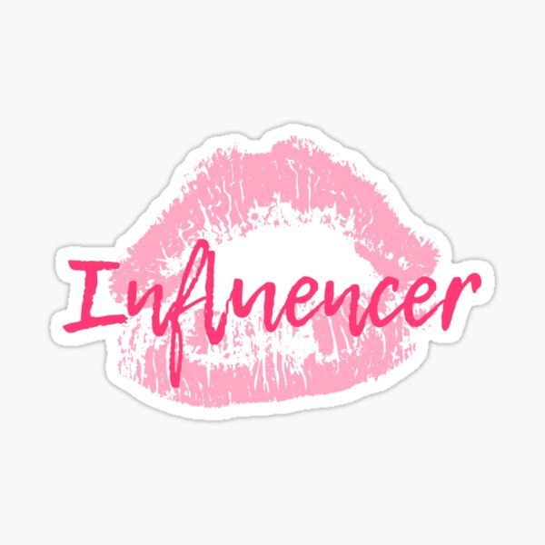 "Influencer" Sticker by Think-in-ink | Redbubble