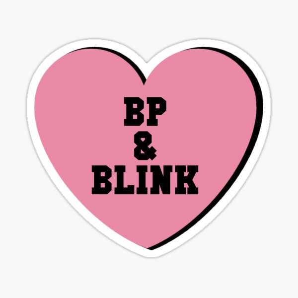 "Blackpink BP & Blink Heart with Shadow" Sticker for Sale by pcl0322 ...