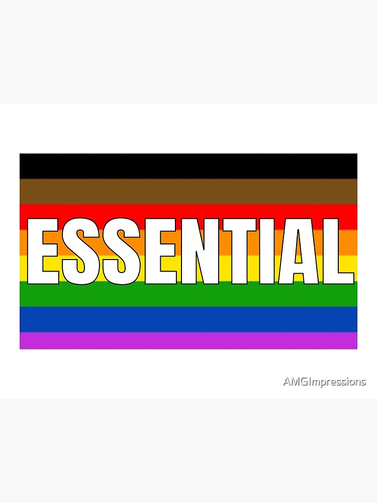 "ESSENTIAL All Inclusive Rainbow Flag" Poster for Sale by ...