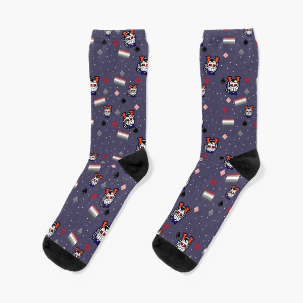 "Zebruh Sans rabies pride quadrant pattern" Socks for Sale by ...