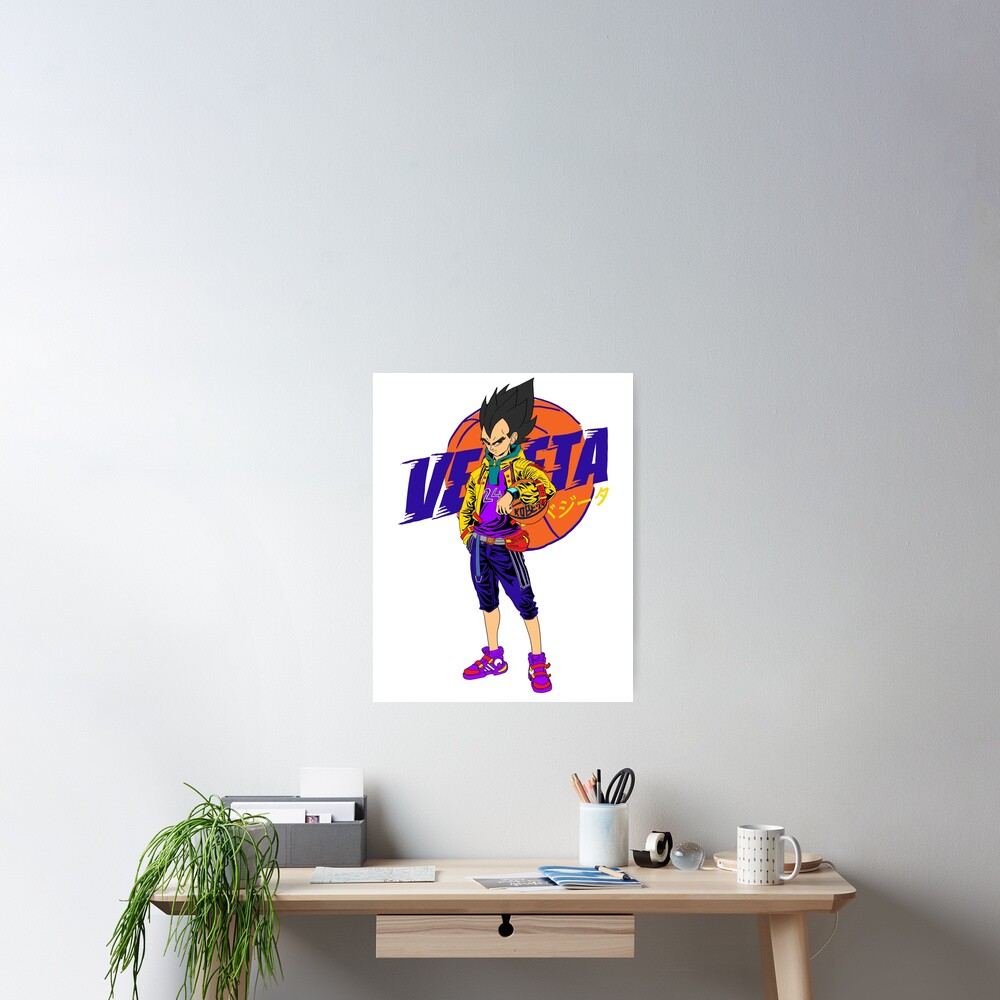 "Vegeta Playing Basketball" Poster by lewandoski212 | Redbubble