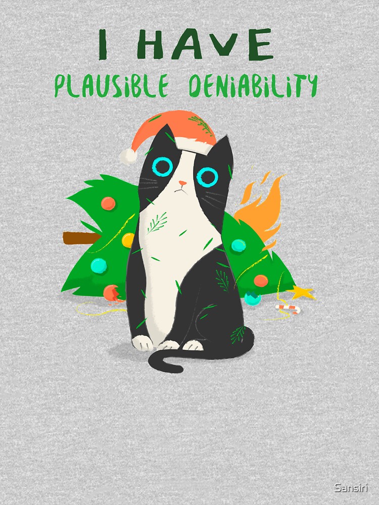 "I have plausible deniability" Kids Pullover Hoodie by Sansiri | Redbubble