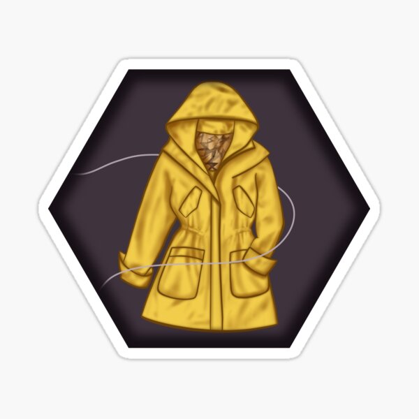 "raincoat hex" Sticker for Sale by art-by-quist | Redbubble