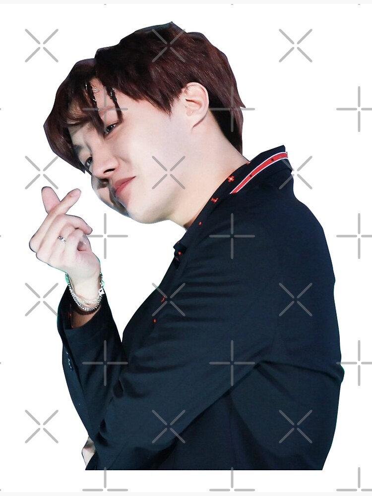 Póster «Signo del corazón de Hoseok J-Hope» de karlitapus | Redbubble