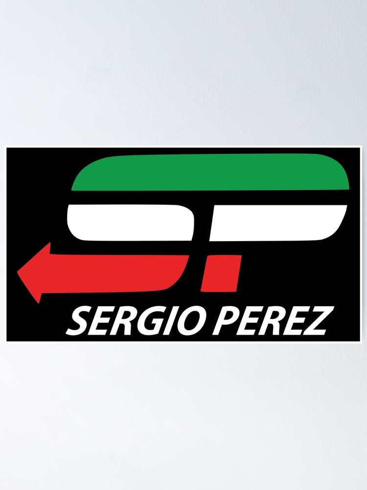 "Sergio Perez Logo Formula 1 Motorsports Racing" Poster by AdanicPro ...