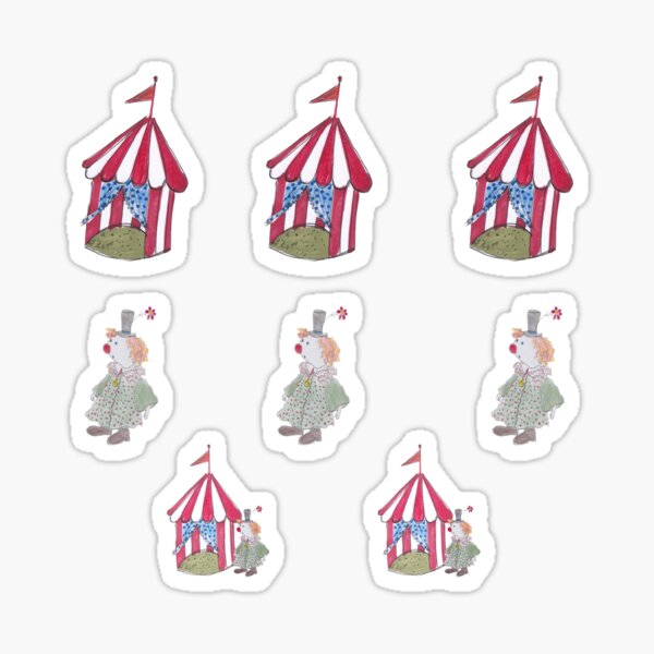 "Sticker Pack Circus funny cute handdrawn collection" Sticker for Sale ...
