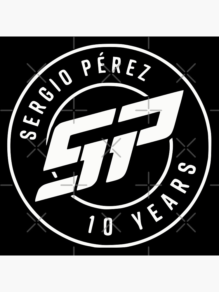 Póster for Sale con la obra «Sergio Pérez 10 Años Logotipo Fórmula 1 ...