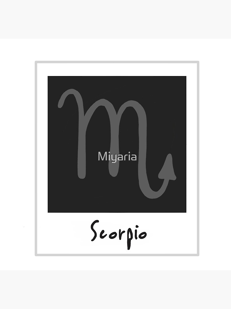 "Zodiac Sign Test - Scorpio (with your power color)" Poster for Sale by ...