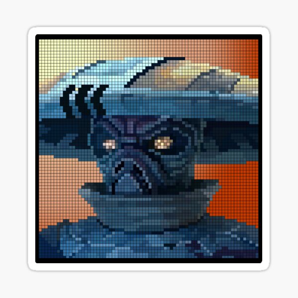 "Embo Pixel Art" Sticker for Sale by TheodoresChoice | Redbubble