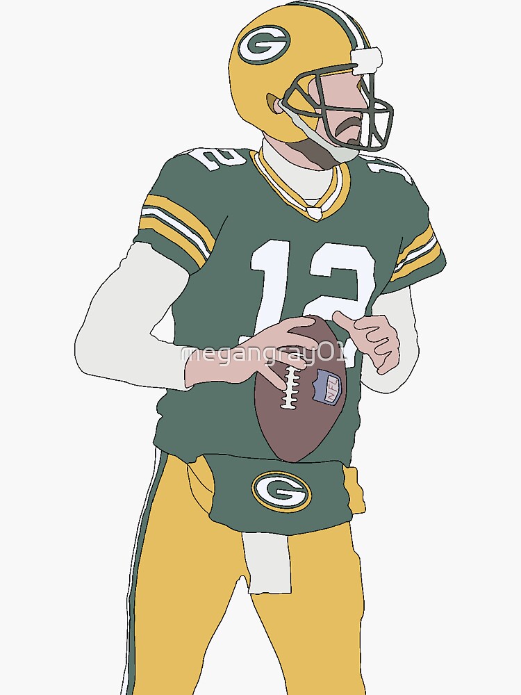 "Aaron Rodgers" Sticker by megangray01 | Redbubble
