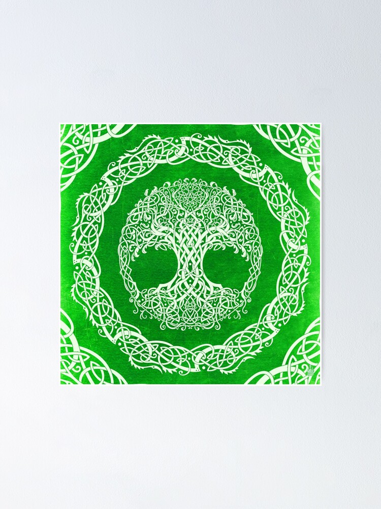 "Tree of Life - Green" Poster by AbysmInternal | Redbubble