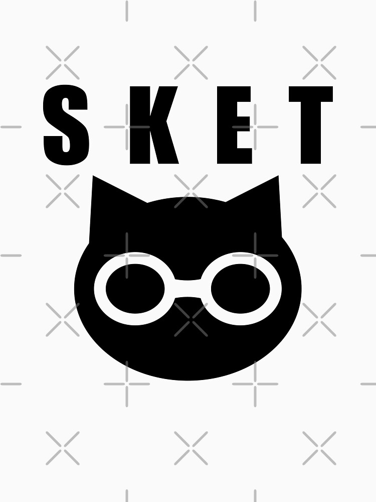 "SKET Dance - SKET Dan Symbol with Acronym (Black)" T-shirt by ...
