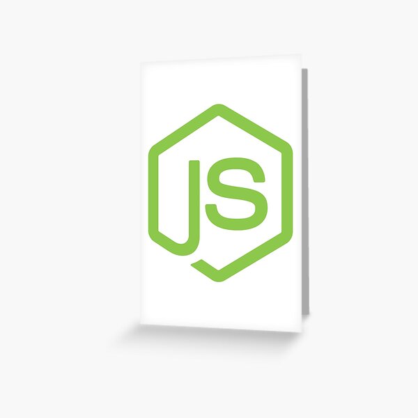 "nodejs programming language logo" Greeting Card by developerfriday | Redbubble